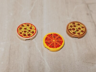 New LEGO Pizza Lot of 3 Set ZA Supreme Margherita Pepperoni Red Sauce ...