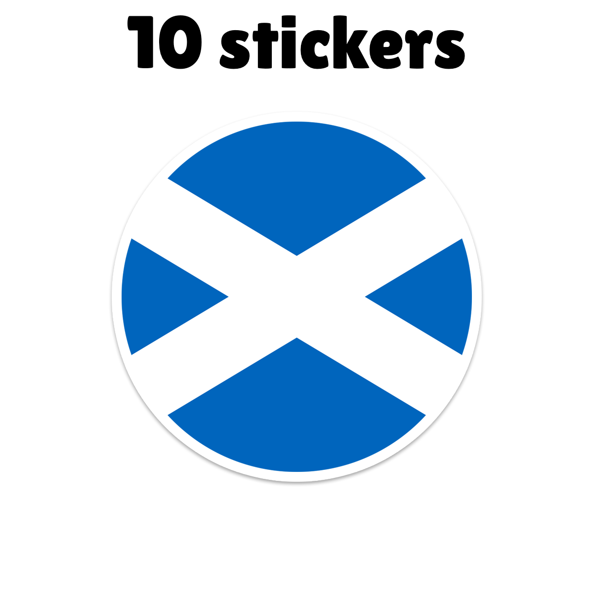Scotland Round Circle Flag Sticker Decal Vinyl Fade & Waterproof | eBay ...