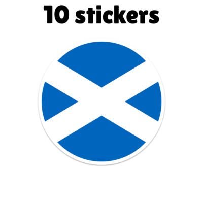 Scotland Round Circle Flag Sticker Decal Vinyl Fade & Waterproof | eBay ...