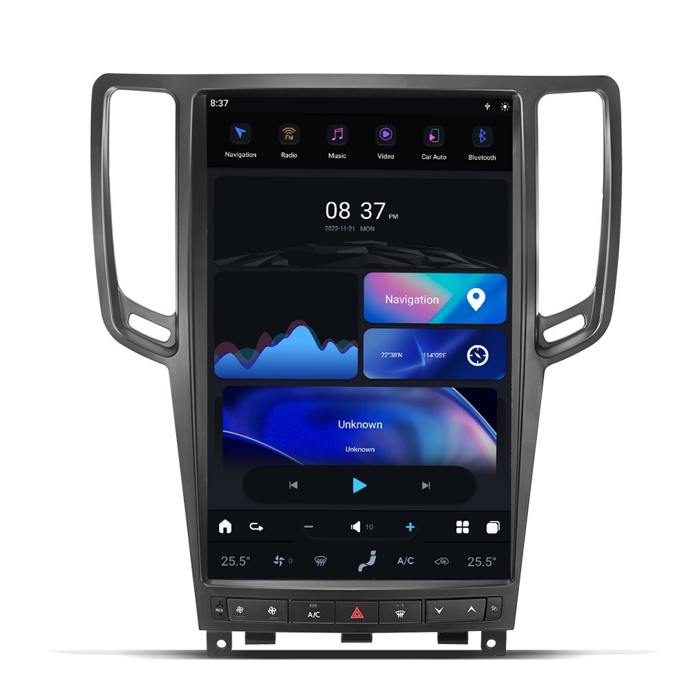 For Infiniti G37 2007-2013 Android Tesla Vertical Screen Car GPS Radio ...