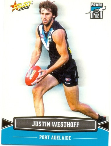 Select 2013 AFL Champions Common Card 160 Justin Westhoff - Port ...