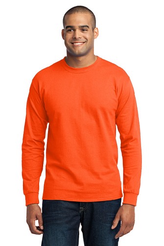Port & Company PC55LS 5.5oz 50/50 Core Blend Long Sleeve T-Shirt S-6XL ...