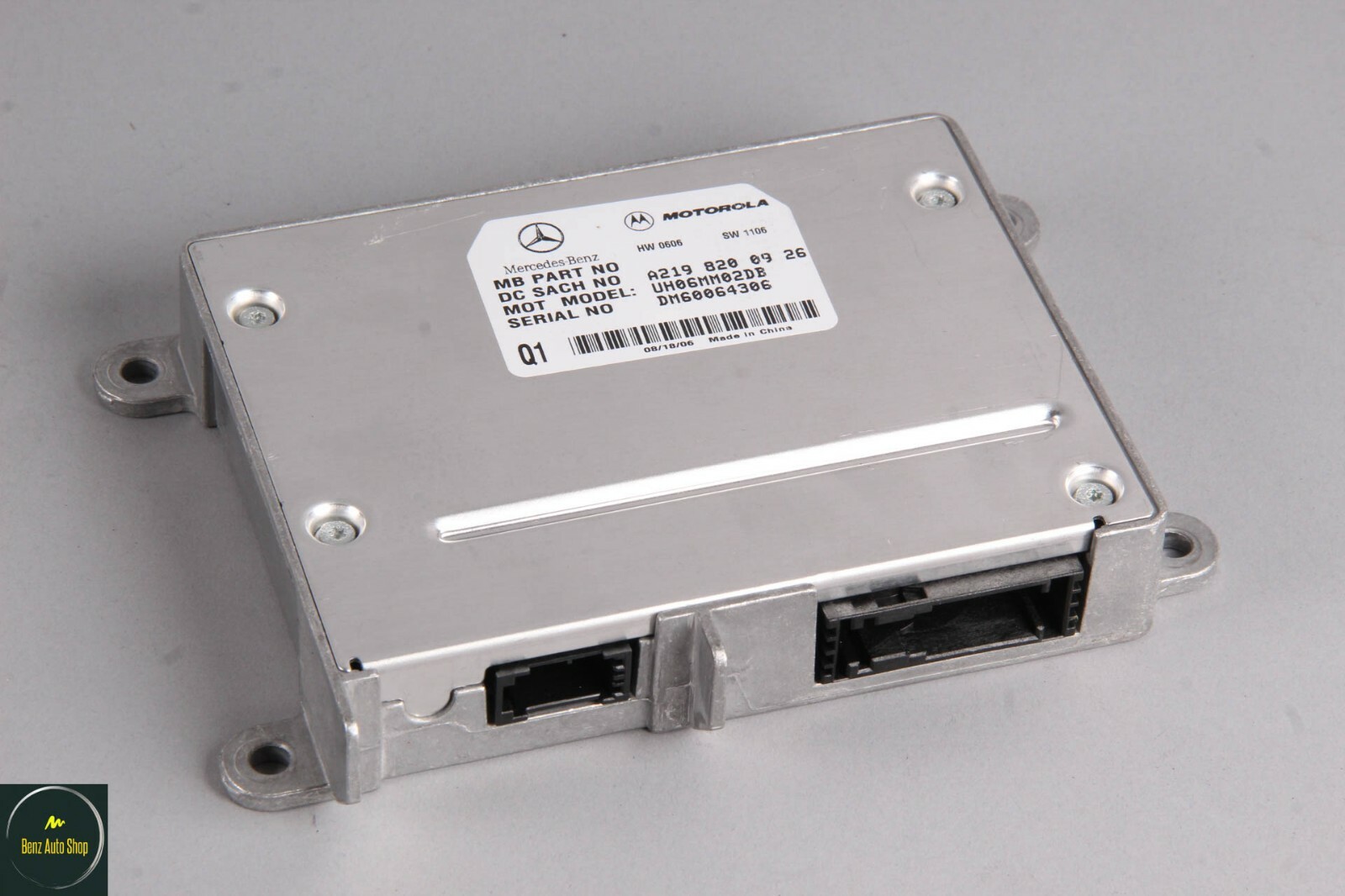 06-09 Mercedes R230 SL550 E500 Communication Control Module 56k Mileage ...