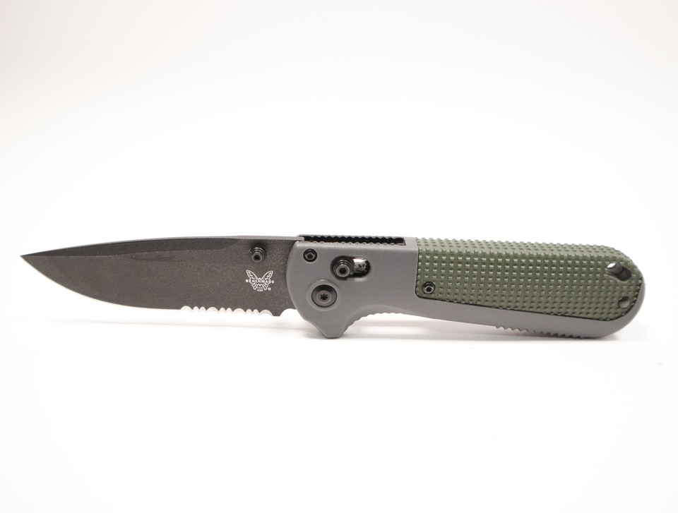 Benchmade 430BK Redoubt Folding Knife 3.5" CPM-D2 Blade Graphite Black ...