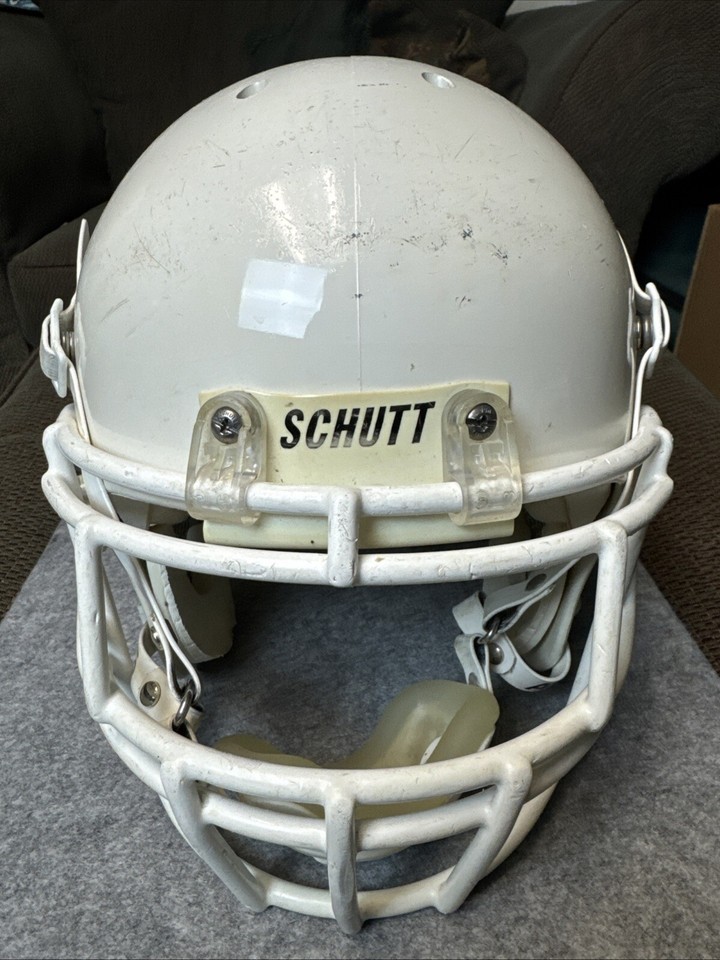 VINTAGE SCHUTT AIR YFS FOOTBALL HELMET FACE GUARD ADAMS CHIN STRAP ...