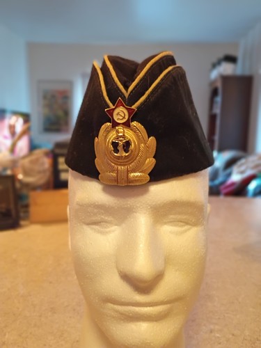 Post World War 2 Soviet Russian Navy Officer overseas hat (H07). | eBay