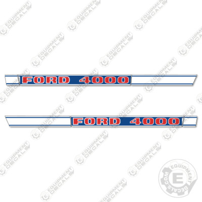 Fits Ford 4000 Decal Kit Tractor - 7 YEAR OUTDOOR 3M VINYL! | eBay
