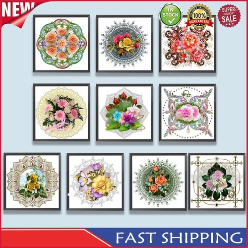 5D DIY Full Round Drill Diamond Painting Mandala Bouquet Home ...