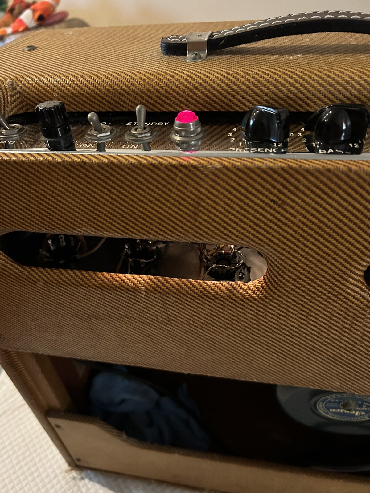 Fender Original 1955(7) Pro Amp 5E5A 6 Tube Tweed serial # S-01186. Not ...