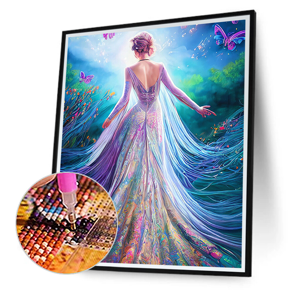 The Mermaid Princess 5D DIY Diamonds Painting Kits Full Round Drill Art ...
