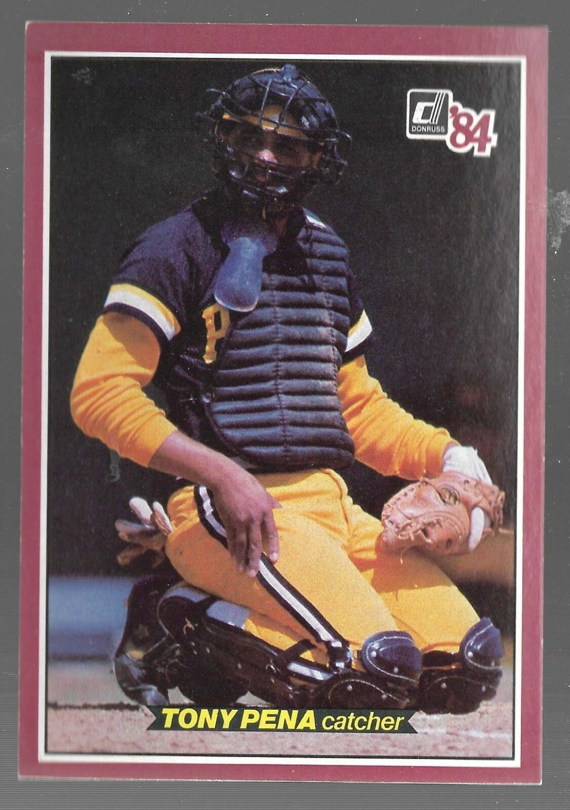 1984 Donruss Action All Stars Tony Pena Pittsburgh Pirates 3 Giant ...