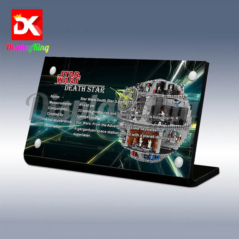 Display King - Acrylic display plaque for Lego Star Wars UCS Death Star ...