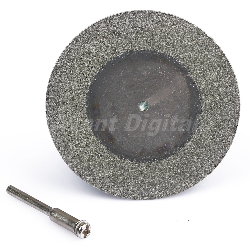 2.4" 60mm Diamond Coated Cut Off Wheel Cutting Disc + 1 Mandrel for ...