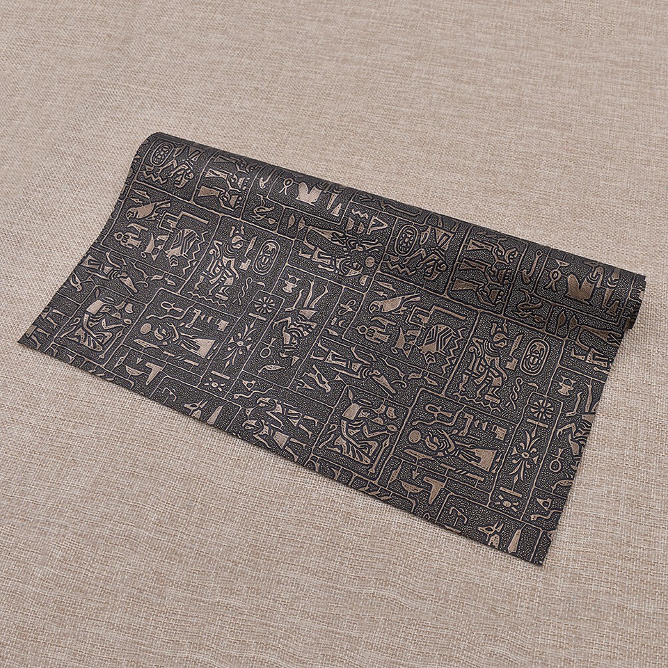 A3 Egyptian PVC Leather Fabric Vintage DIY Handmade Sewing Cloth Copper ...