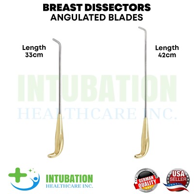 Breasts Dissectors Angulated Blades stainless steel Plastic Surgery ...