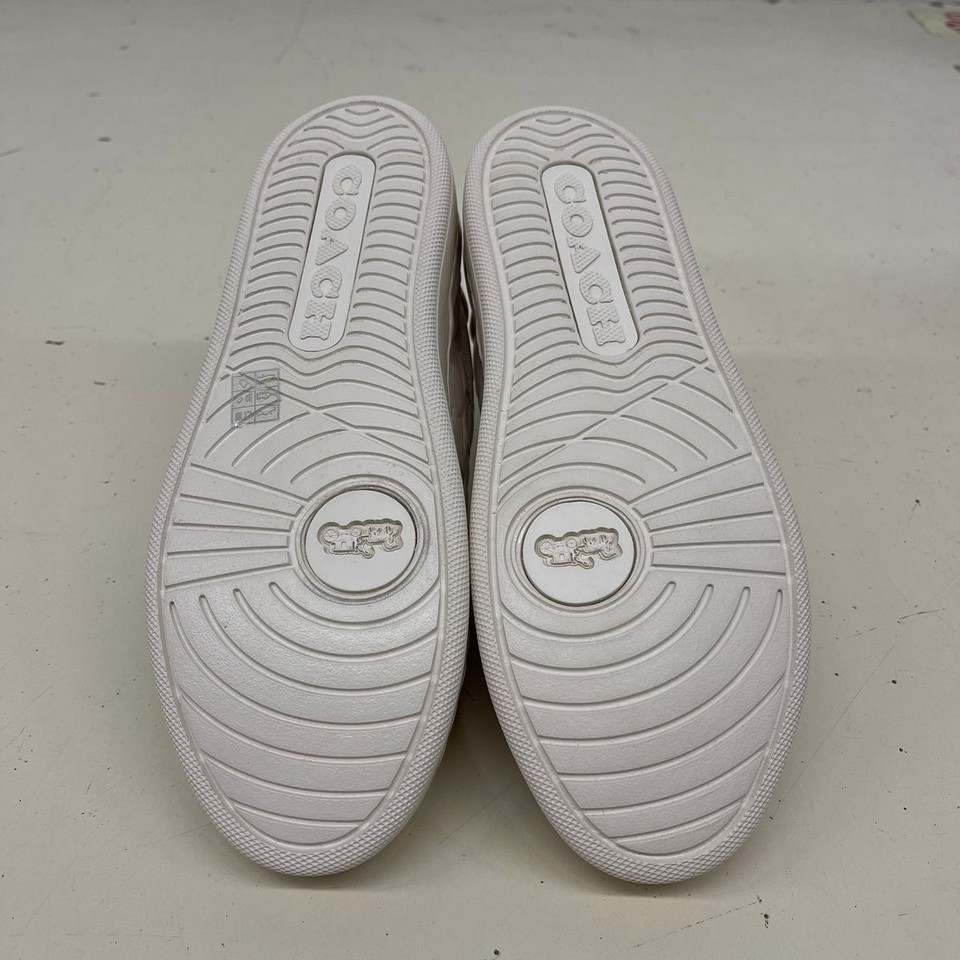 COACH Clip Signature Emboss Low Top Sneaker Women's Size US 5 B Chalk ...