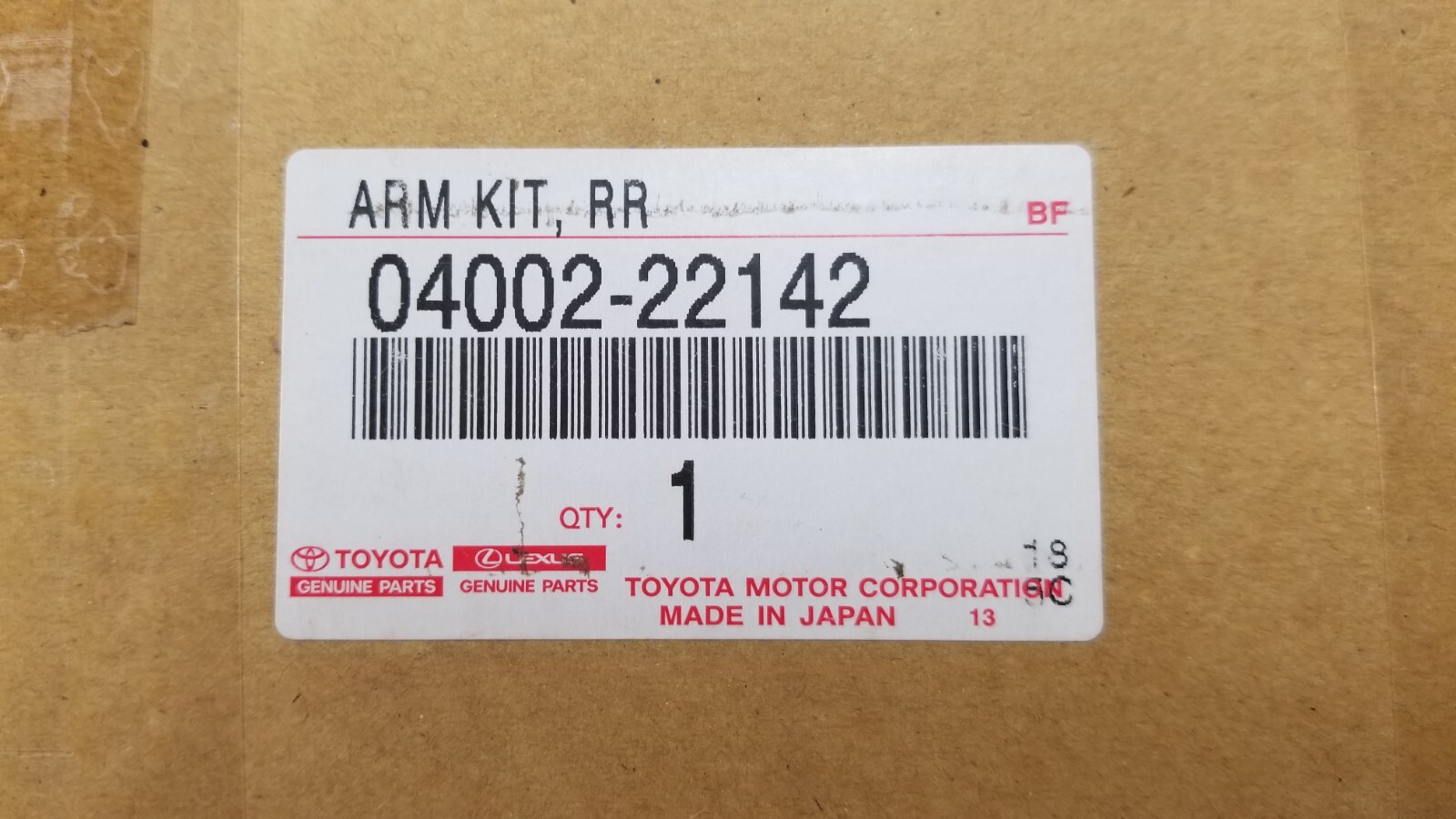 Toyota OEM Arm Kit RR SUSPENSI 04002 22142 for sale online | eBay