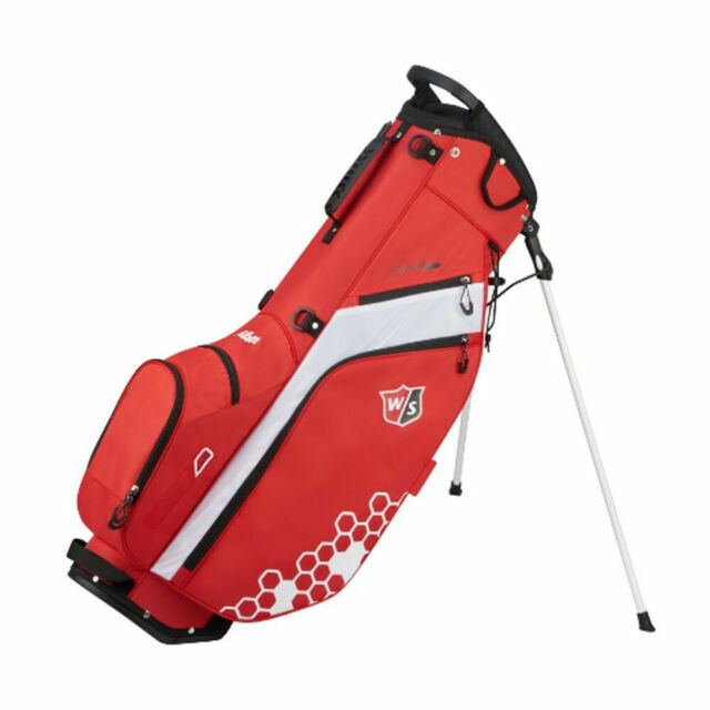 Wilson Staff Feather Stand Bag - Red/White for sale online | eBay