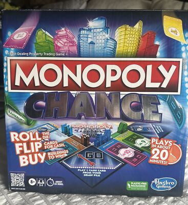 Monopoly Chance Board Game Roll Flip Buy Dealing Property Game Nib | eBay