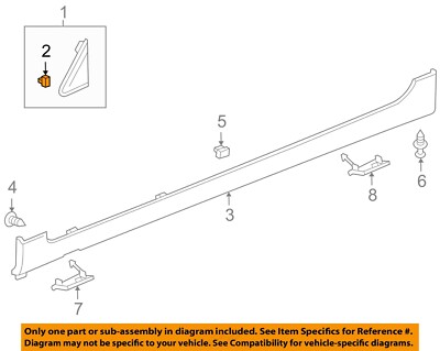 GM OEM Exterior-Upper Molding Retainer 94530742 | eBay