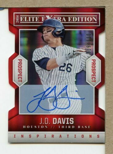 JD Davis 2014 Panini Elite Extra Edition Die Cut Autograph 19/100 ...
