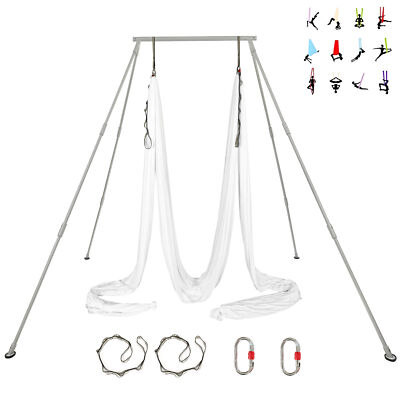 Aerial Stand Portable Aerial Rig Yoga Swing Bar w/39Ft Aerial Silk | eBay