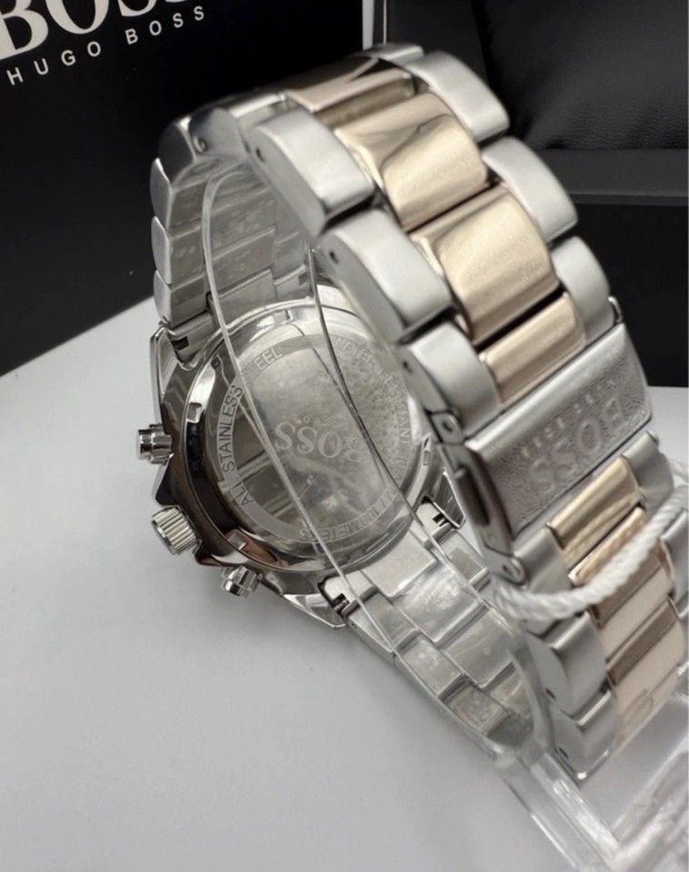 Hugo Boss Ocean Edition Men's Watch HB1513705 Silver/Rose Gold Mint ...