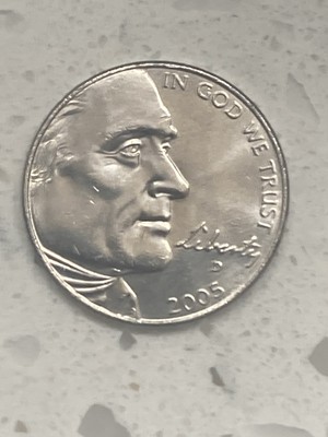 2005-P 5C Bison Jefferson Nickel DDO/DDR, Speared | eBay