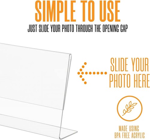 Photo Booth Nook | 4x6 Acrylic Sign Holder (6 6 x 4 in landscape, Clear ...