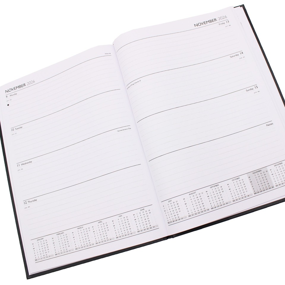 2026 A4 Diary Hardback Week to View 3185 - Choose Colour | eBay UK