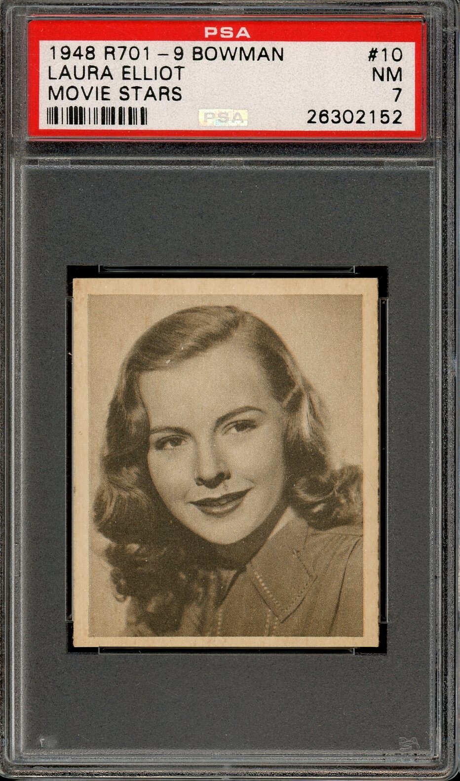 1948 R701-9 Bowman Movie Stars #10 Laura Elliot PSA 7 | eBay
