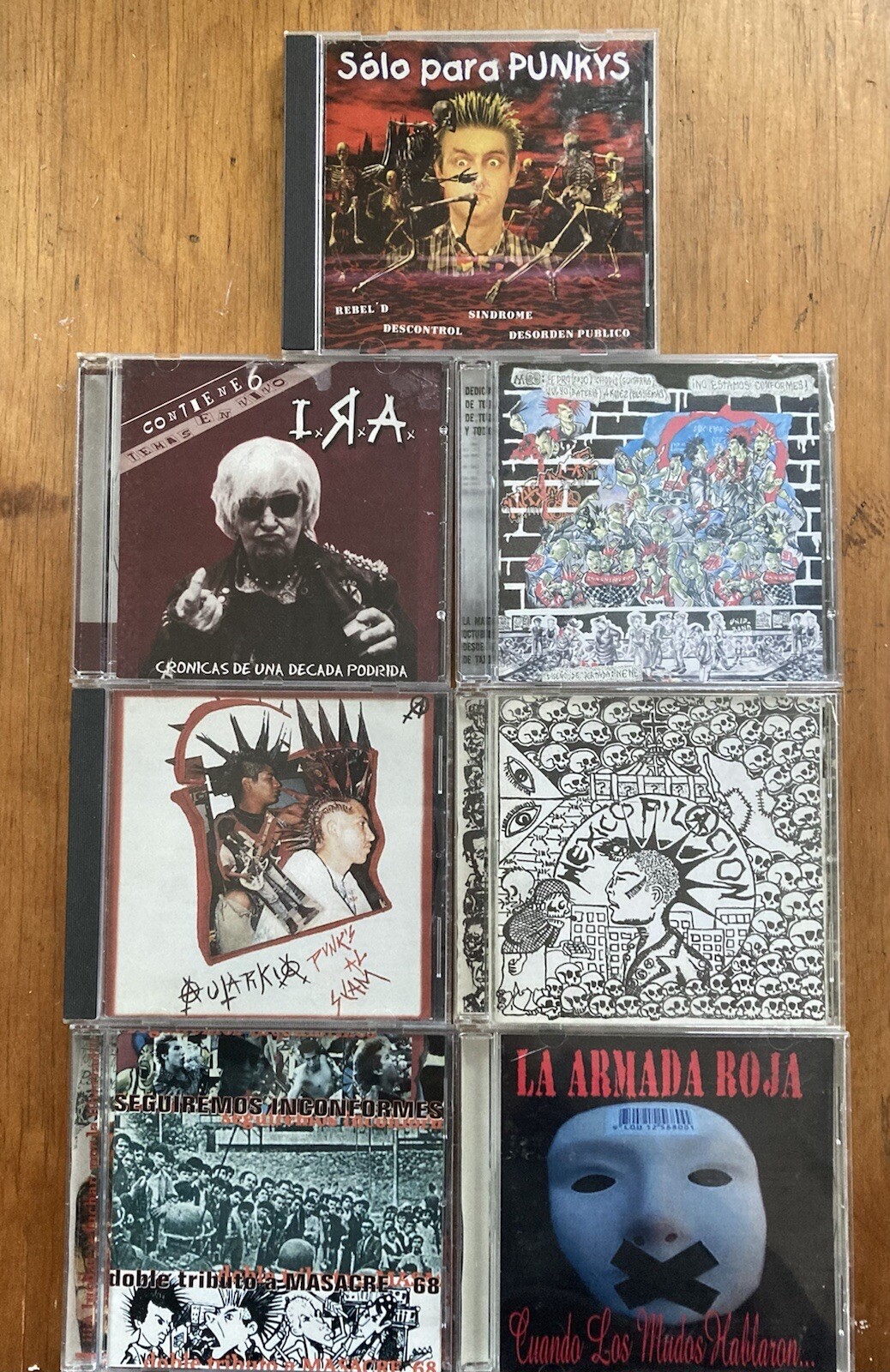 7 CD Punk Lot. Massacre68,IRÁ,Autarkia,La Armada,Solo Para Punks ...