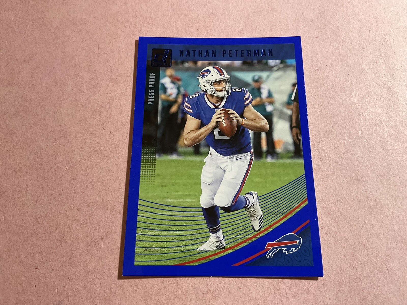 2018 Panini Donruss - Press Proof Blue #65 Nathan Peterman for sale ...