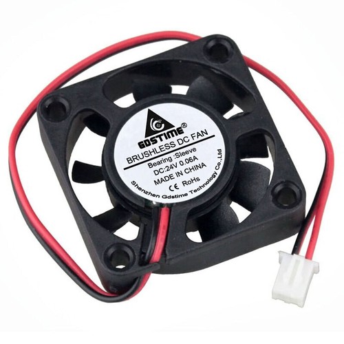 24V 40mm x 10mm 2 Pin CPU Brushless Cooling Fan PC Cooler Heat Sink RPM ...