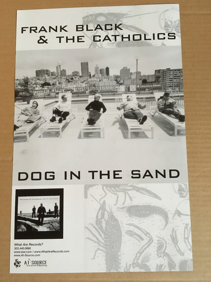 Pixies FRANK BLACK Rare 2000 DOUBLE SIDED PROMO POSTER of Dog Sand CD ...