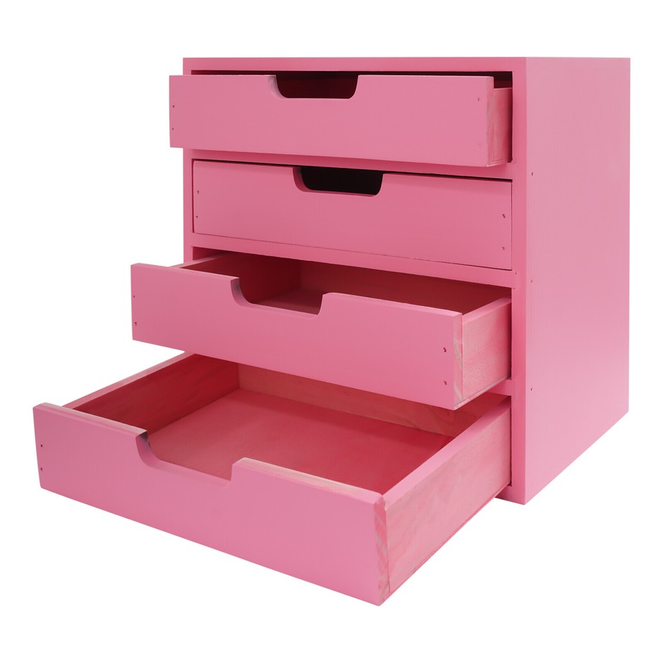 4-piece Drawer Cabinet Set Multi-level Drawer Desktop Storage ...