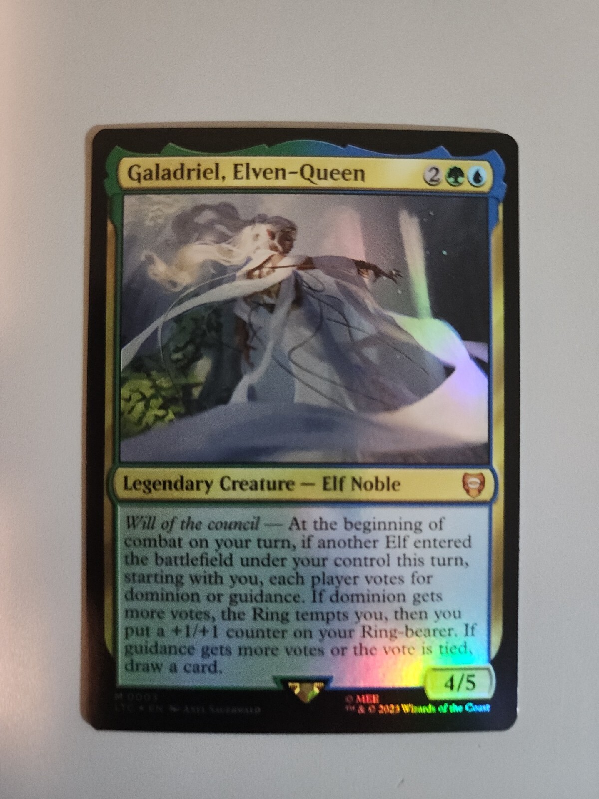 MTG Galadriel, Elven-Queen Tales of Middle-earth Commander 0003 Foil ...