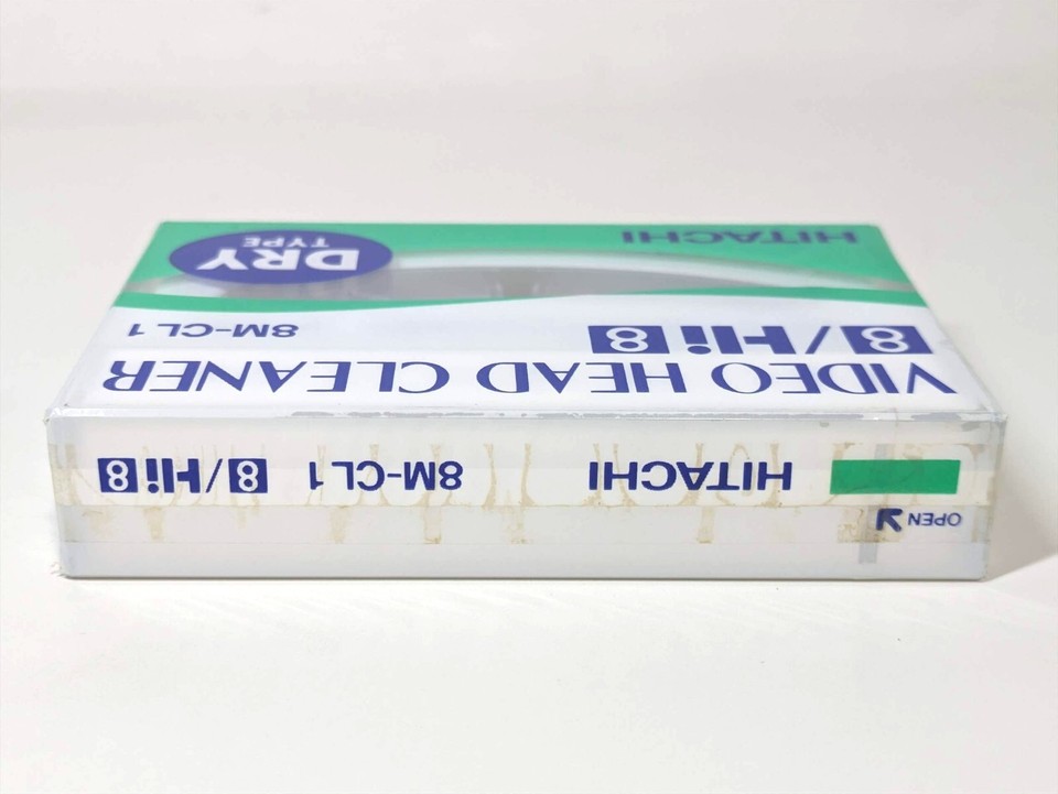 HITACHI 8M-CL 1 8M-CL1 Video Head Cleaner Cleaning Tape for 8mm/Hi8 Dry ...