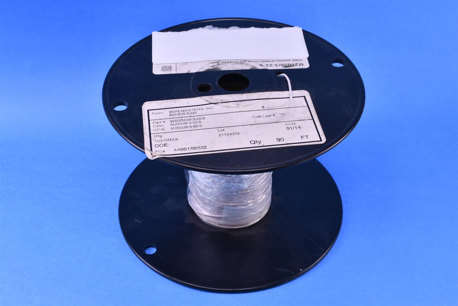 90FT WireMasters Hook-up 22AWG Nickel Coated Copper Alloy 600VAC M25038 ...