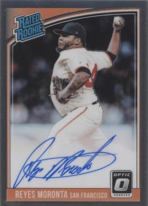 2018 Panini Donruss Optic - Rated Rookie Signatures Reyes Moronta #RRS ...