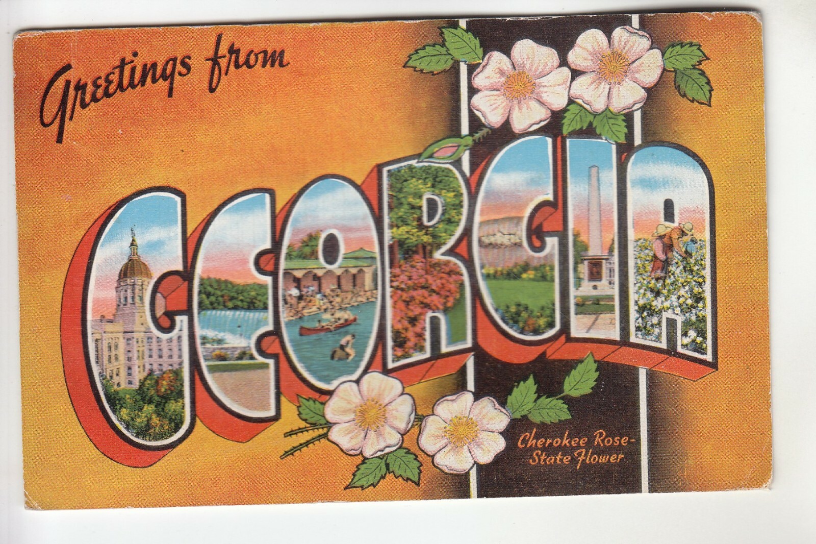 Kropp Large Letter Greetings from Georgia GA | eBay