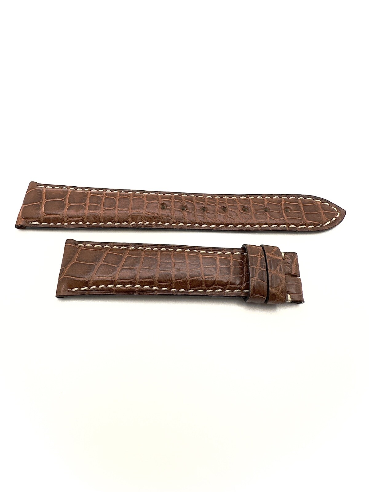 Zenith Genuine Alligator Leather Strap Brown Crocodile Watch Band 20mm ...