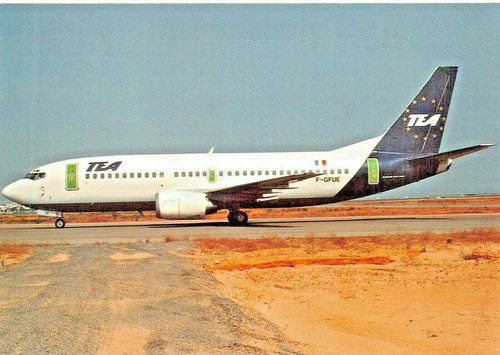 GFUE TEA BOEING 737-3B3 F-GFUE Airplane Postcard | eBay