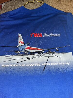 Rare Vintage TWA StarStream Tshirt | eBay