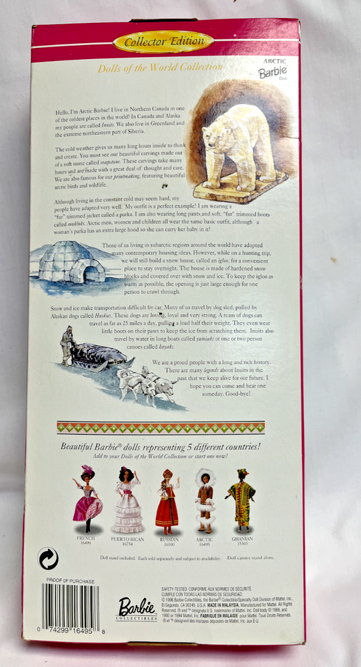 Arctic Barbie - Collector Edition - 1997 - Dolls Of The World ...