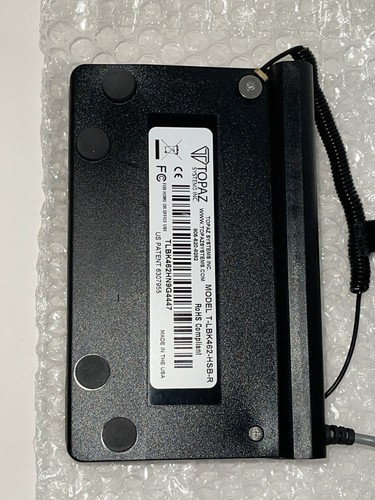 Topaz Systems T-LBK462-HSB-R SignatureGem LCD 1x5 Backlit Signature Pad ...