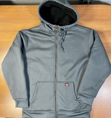 Wrangler Workwear Jacket Men's Size L Full Zip Sherpa Lined Gray ...