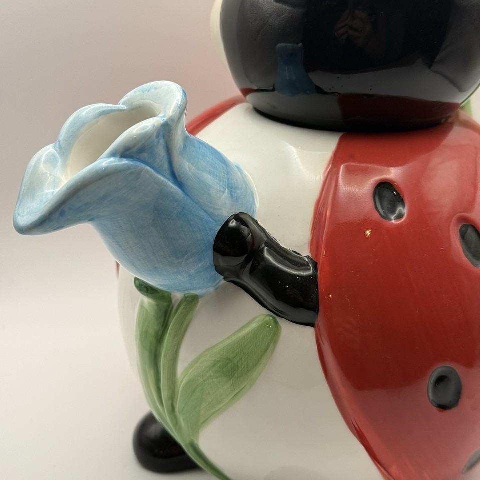 Vintage Burton + Burton Ladybug Teapot Large 9" Tall Collectible | eBay