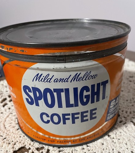 VINTAGE SPOTLIGHT #1 KEYWIND COFFEE TIN CAN | eBay