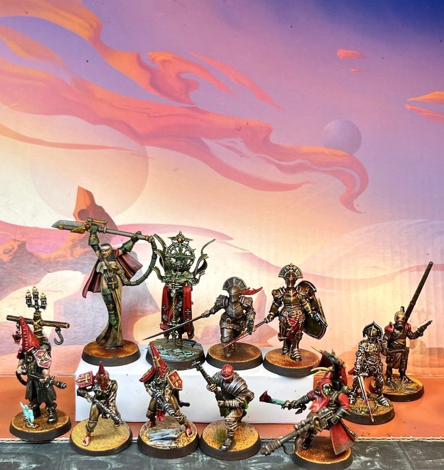 Trench Pilgrim war band, trench crusade well painted, magnetized for ...